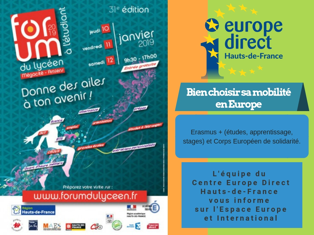 EUROPE DIRECT Hauts-de-France au Forum du lycéen d'Amiens 2019 - EUROPE ...